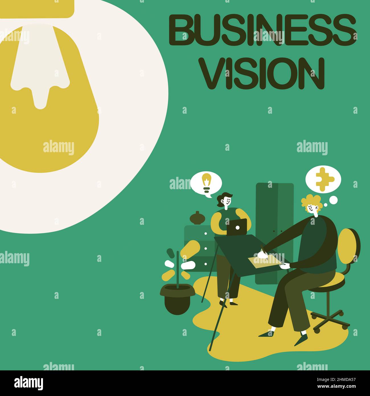 Text caption presenting Business Vision. Word Written on grow your ...
