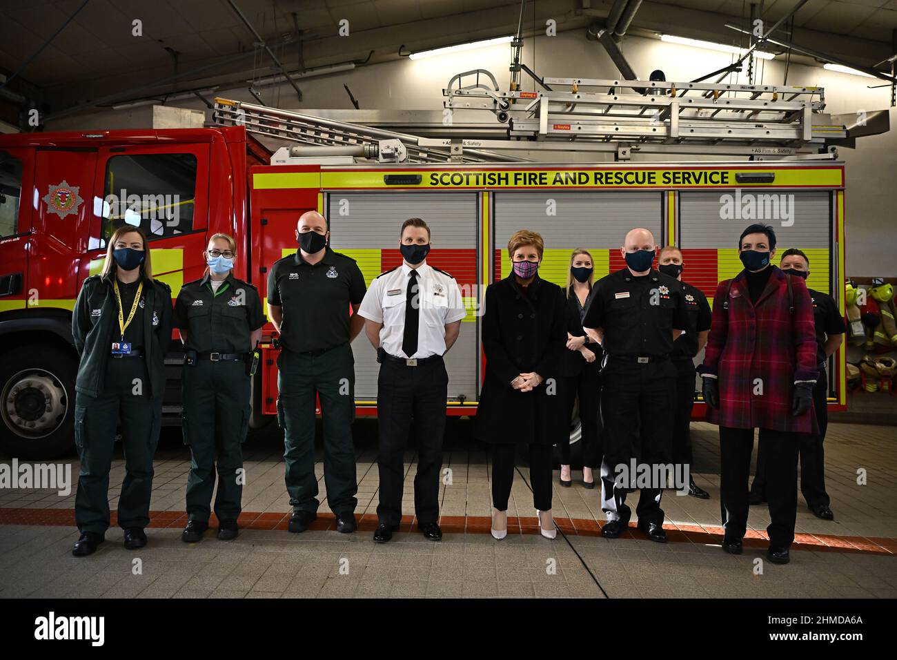 First Minister of Scotland Nicola Sturgeon during a visit to Bathgate ...