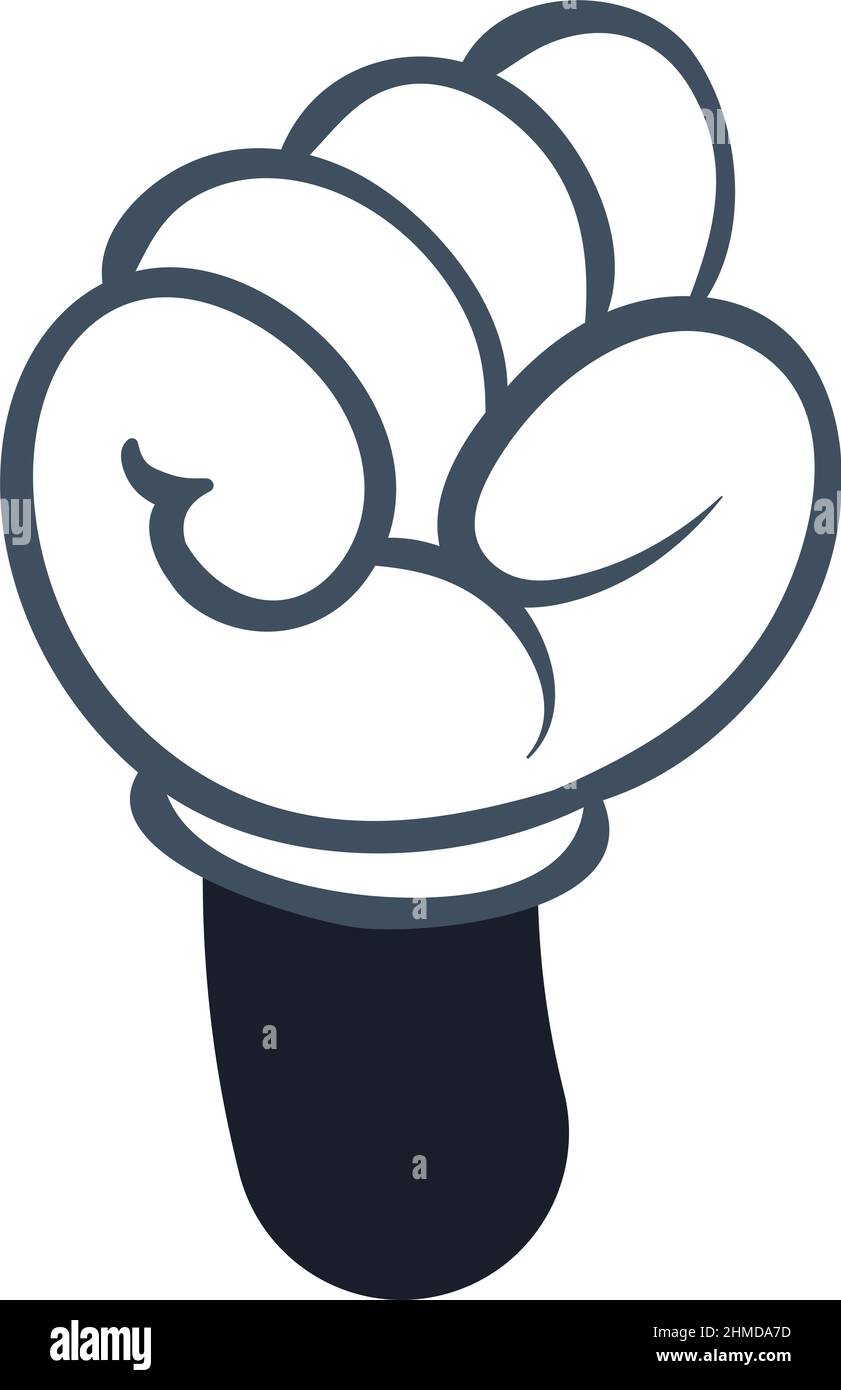 Glove hand in fist Stock Vector Images - Alamy