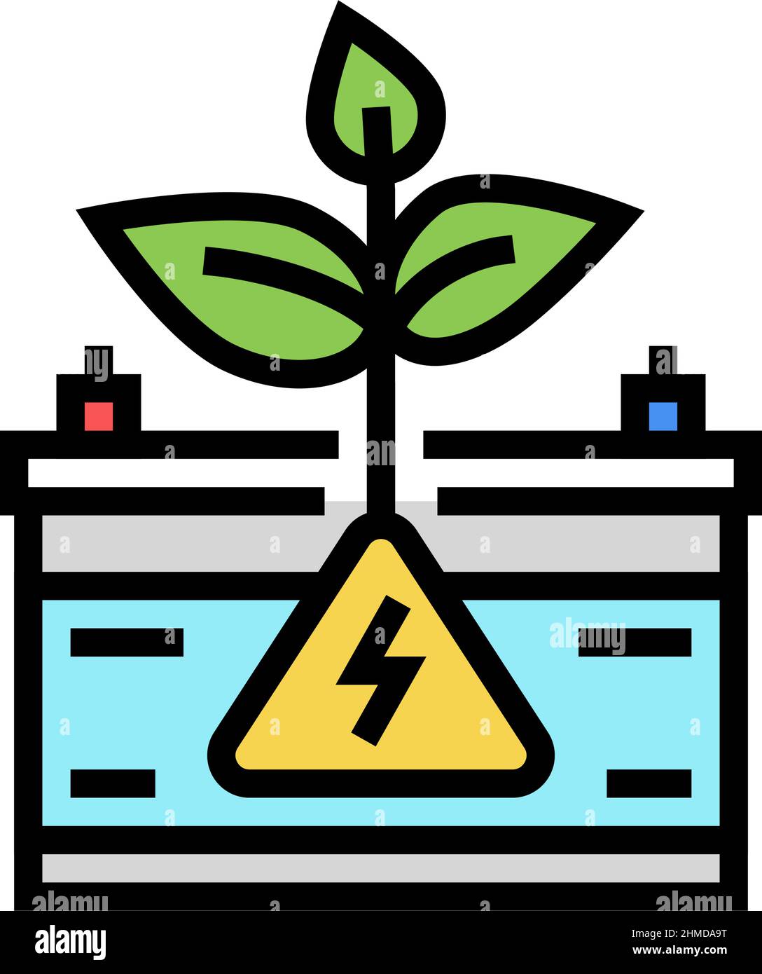 eco green energy color icon vector illustration Stock Vector Image ...