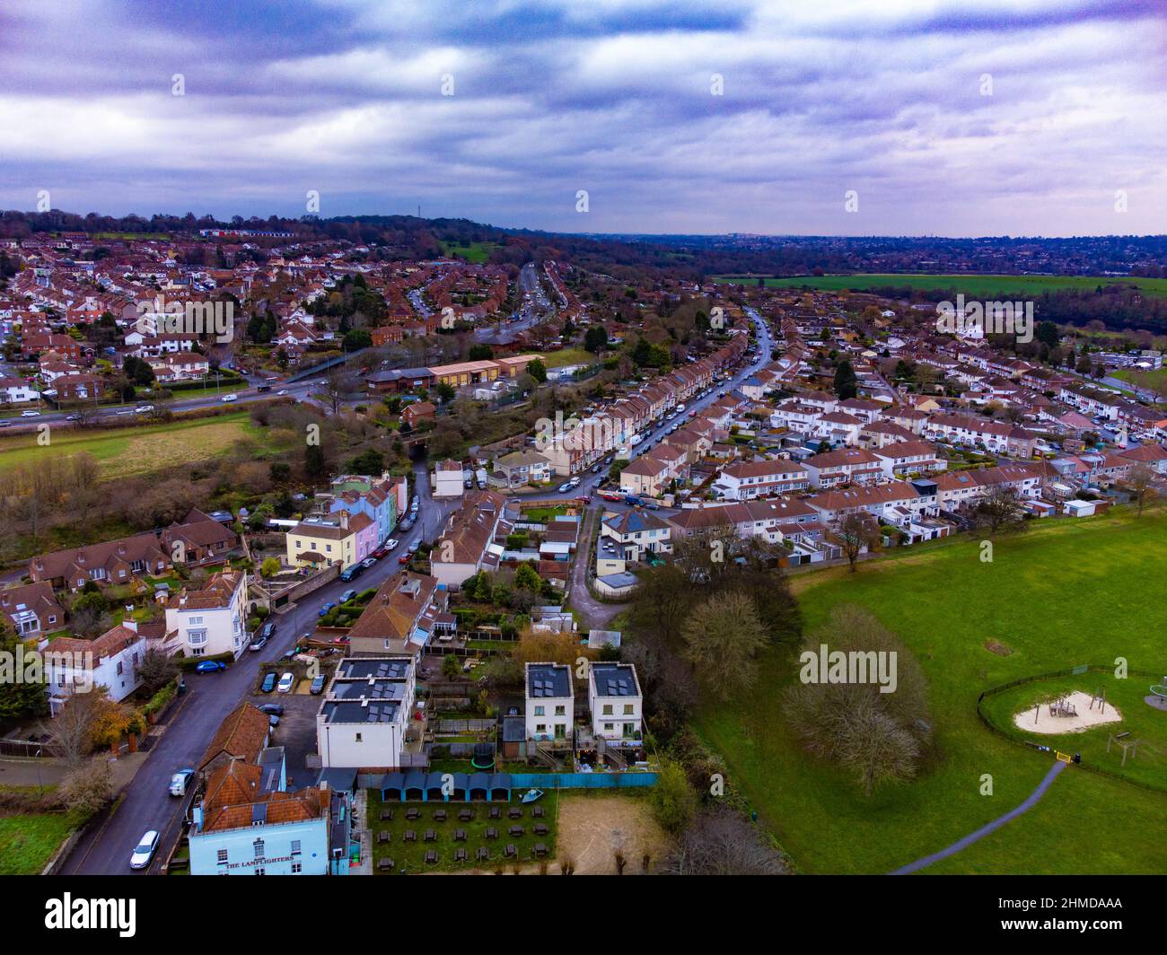 Aerial urban view bristol hi-res stock photography and images - Alamy