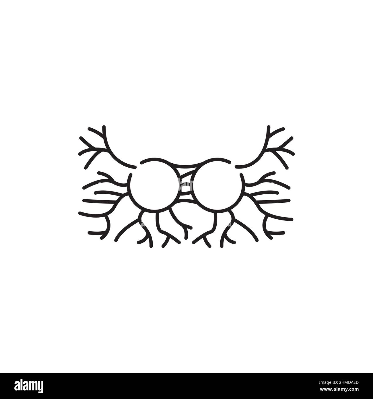 Cancer cell color line icon. Human diseases. Pictogram for web page ...