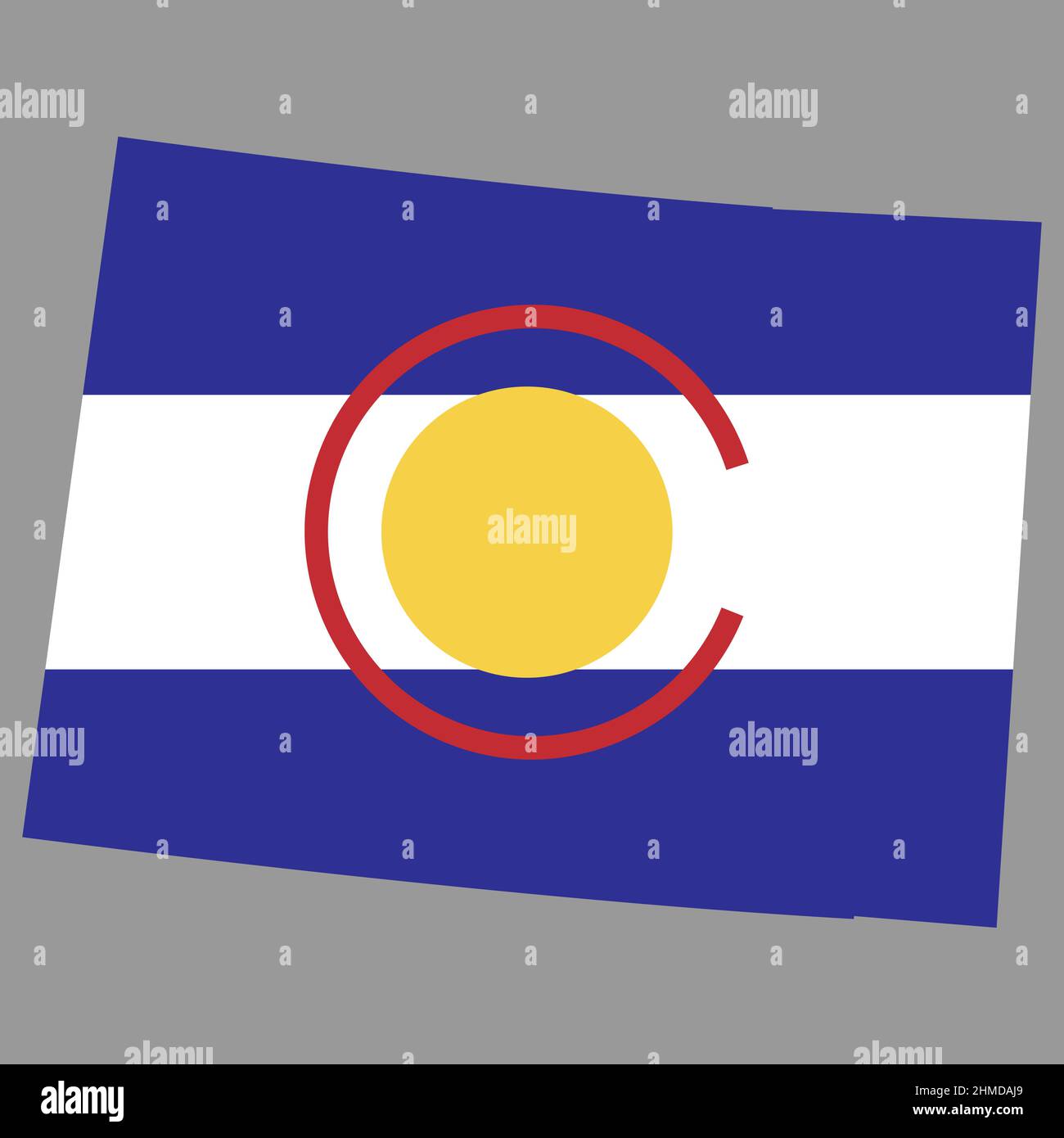 Vector map of Colorado. High detailed illustration. Country of the ...