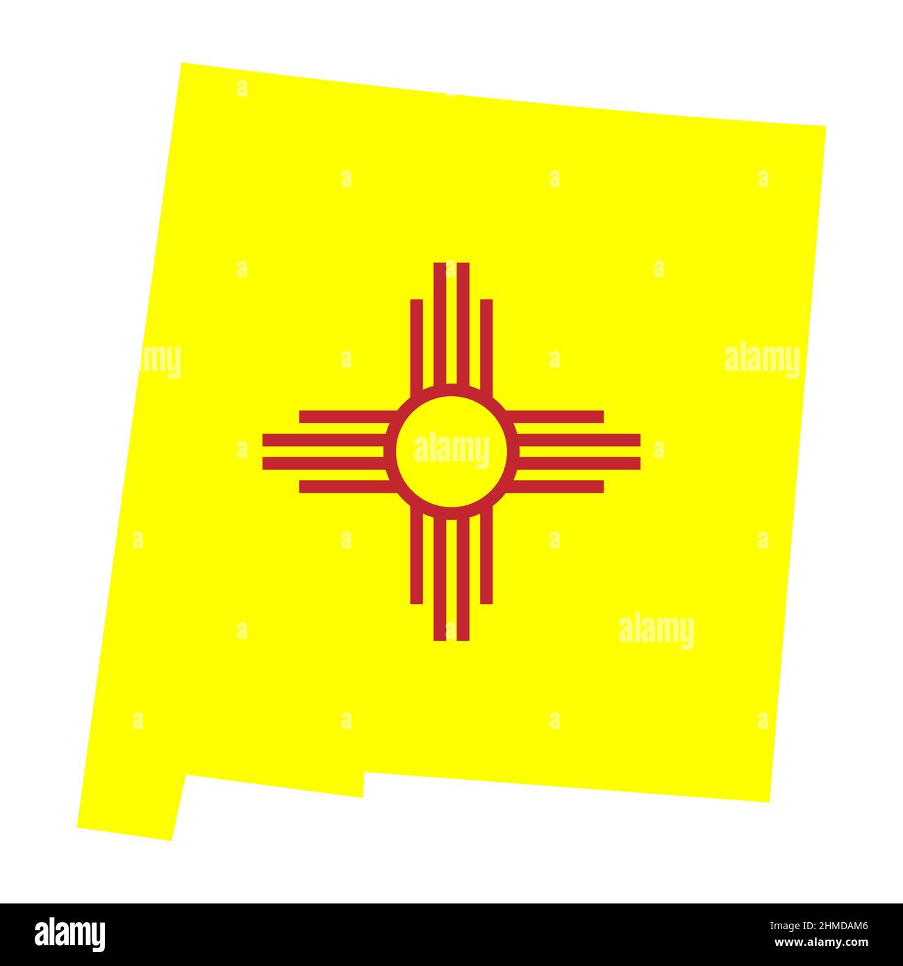 Vector map of New Mexico. High detailed illustration. Country of the ...