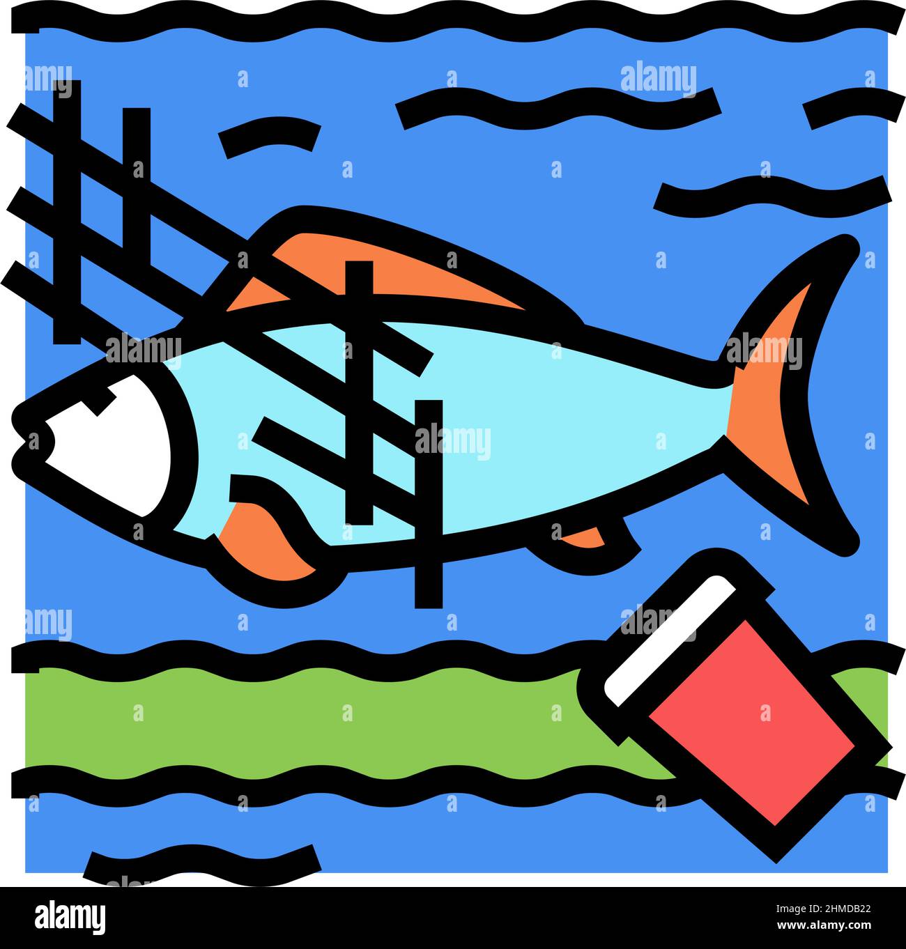 pollution water color icon vector illustration Stock Vector Image & Art ...