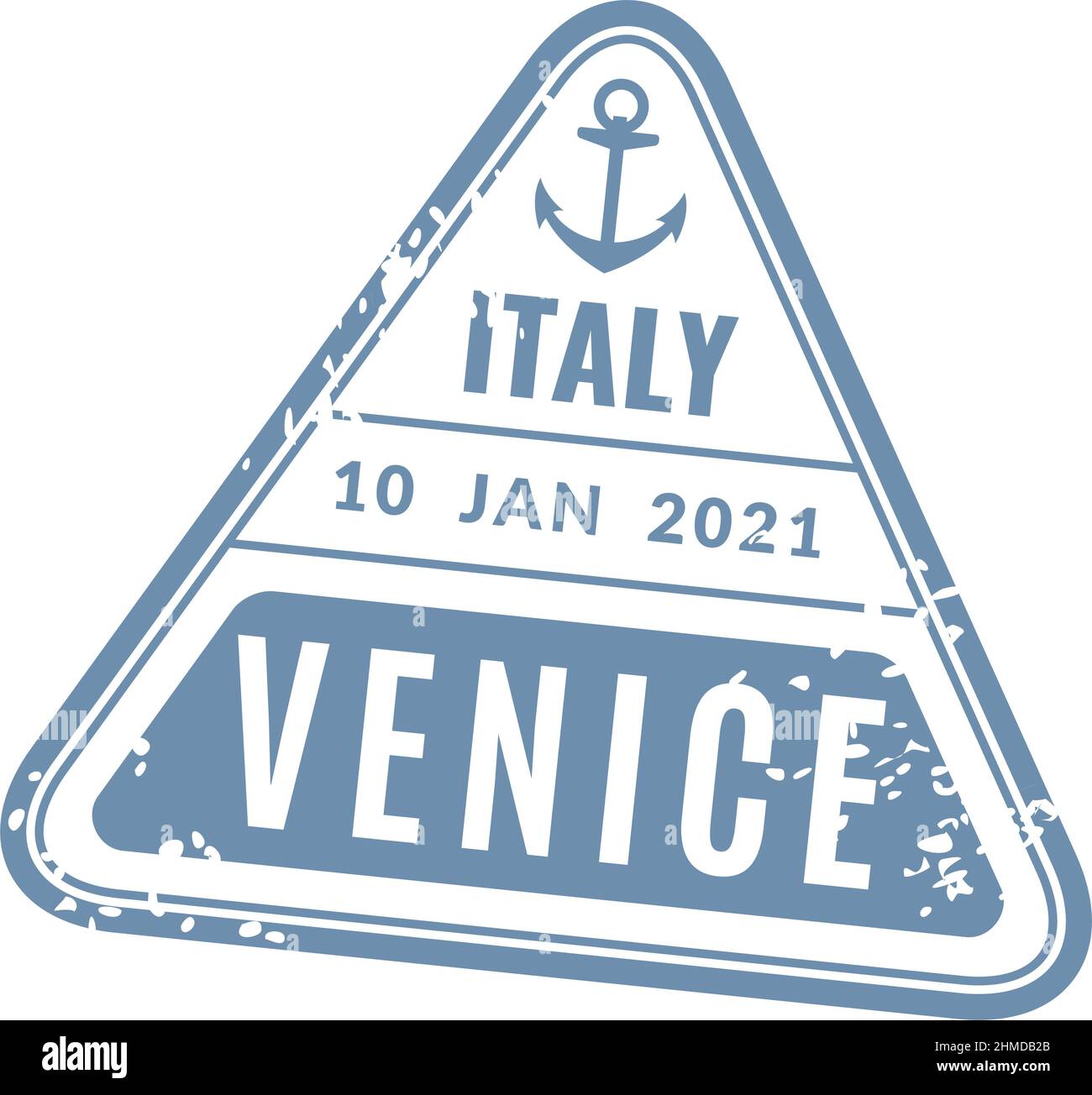 Italy port arrival stamp. Grunge label template Stock Vector Image ...