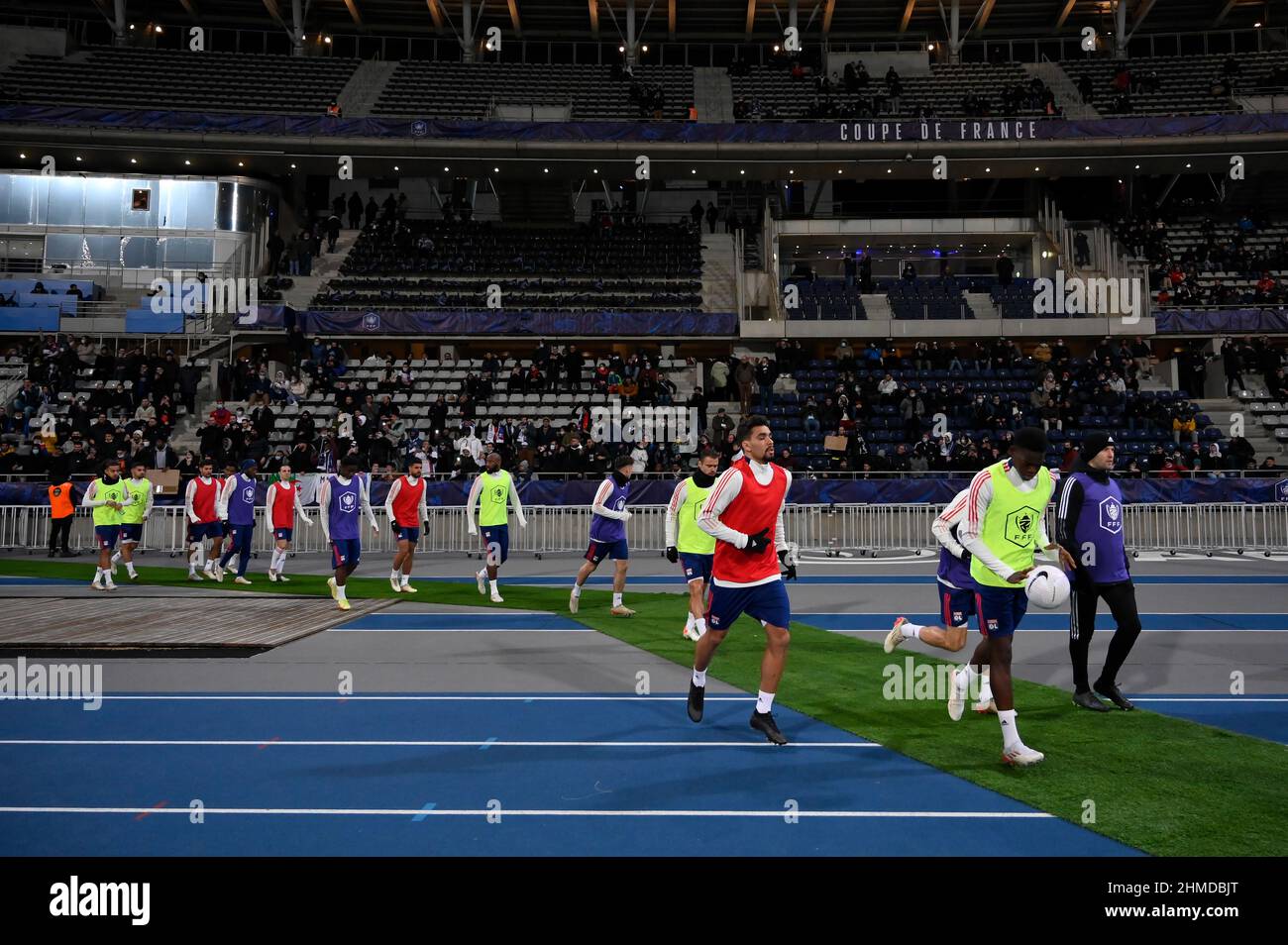 Paris FC - Olympique Lyonnais Coupe de France, OL players arrive on the ...