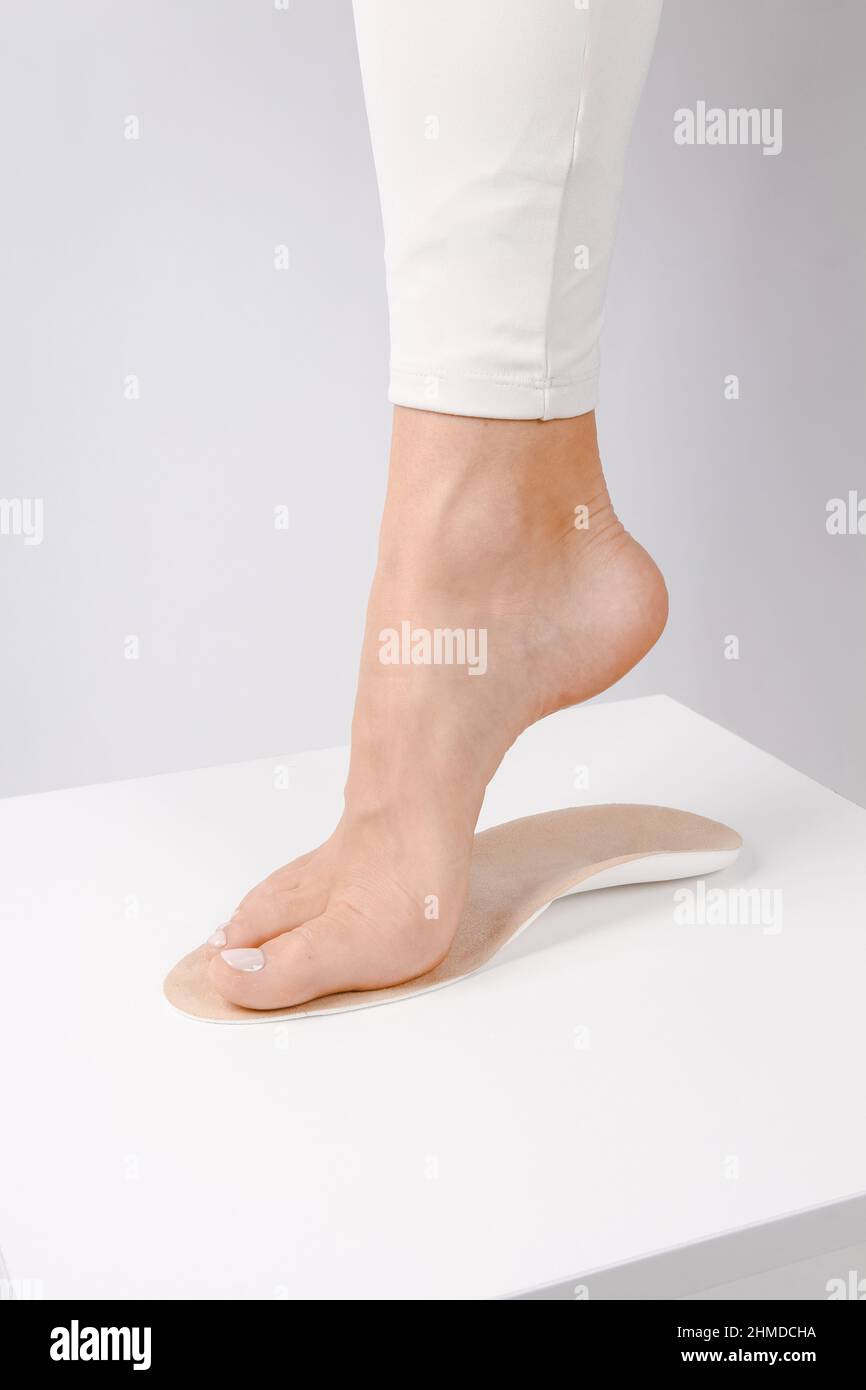 Medical insoles. Isolated orthopedic insoles on a white background ...