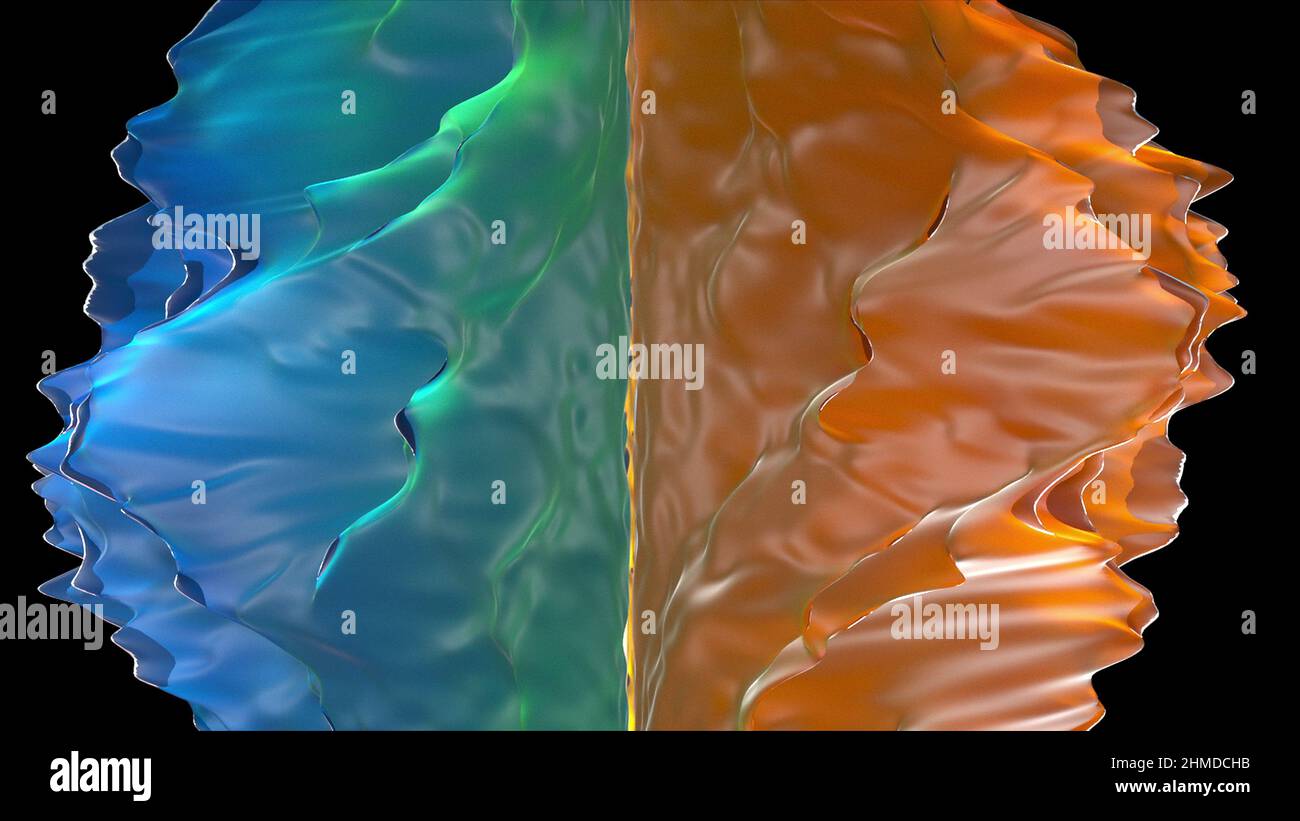 Geometric gradient waves in 3d render square textures with colorful ...