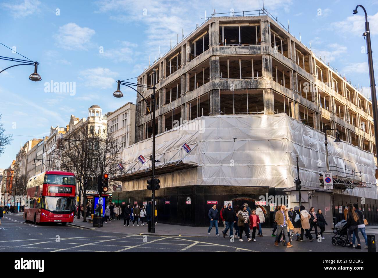 Empty shops along Oxford Street after the pandemic, London, January ...