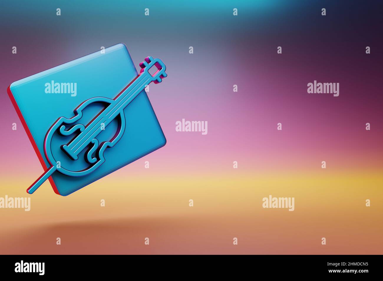 Inclined Cello icon. Beautiful Blue Inclined Cello symbol icons on ...