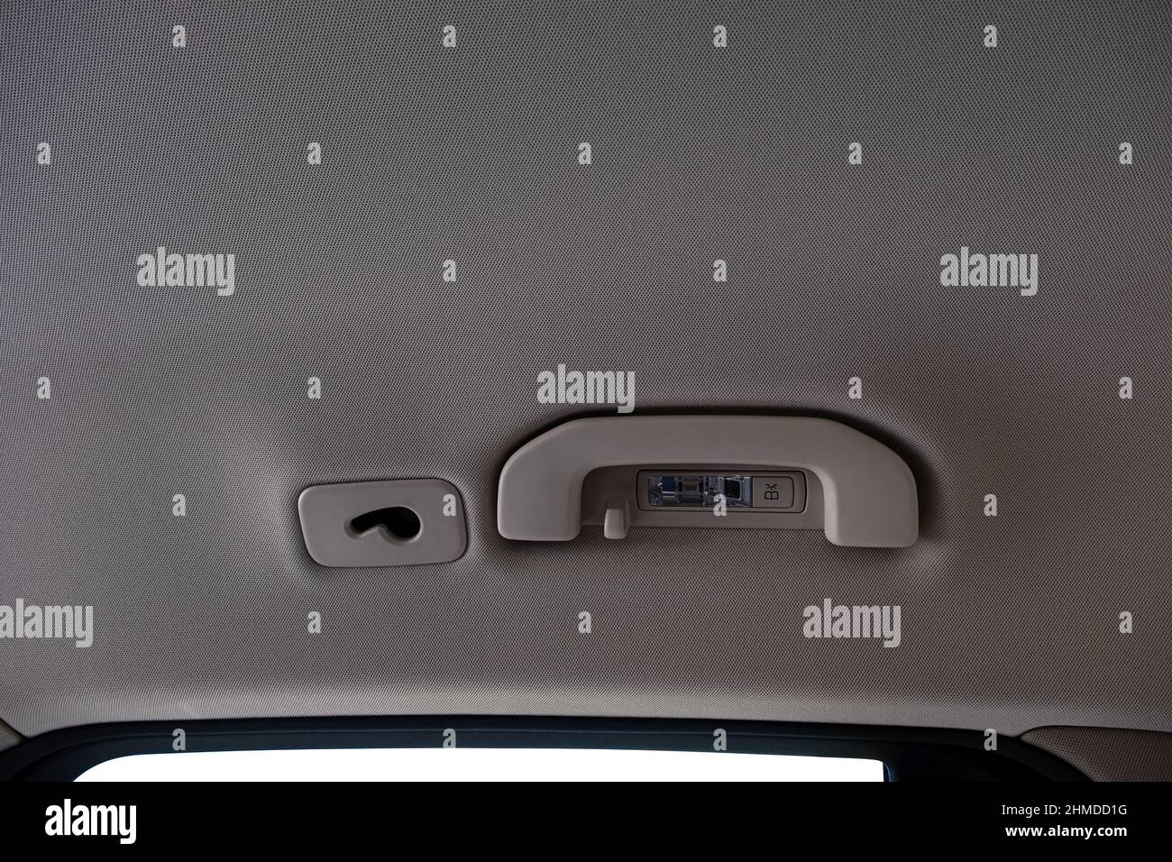 Beige luxury modern car. Modern car interior details Stock Photo - Alamy