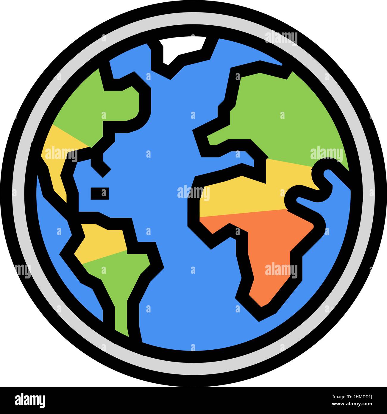 world planet color icon vector illustration Stock Vector Image & Art ...