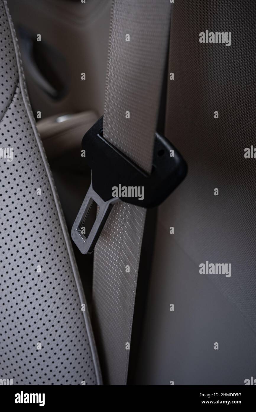 Modern luxury comfortable car interior, details Stock Photo - Alamy