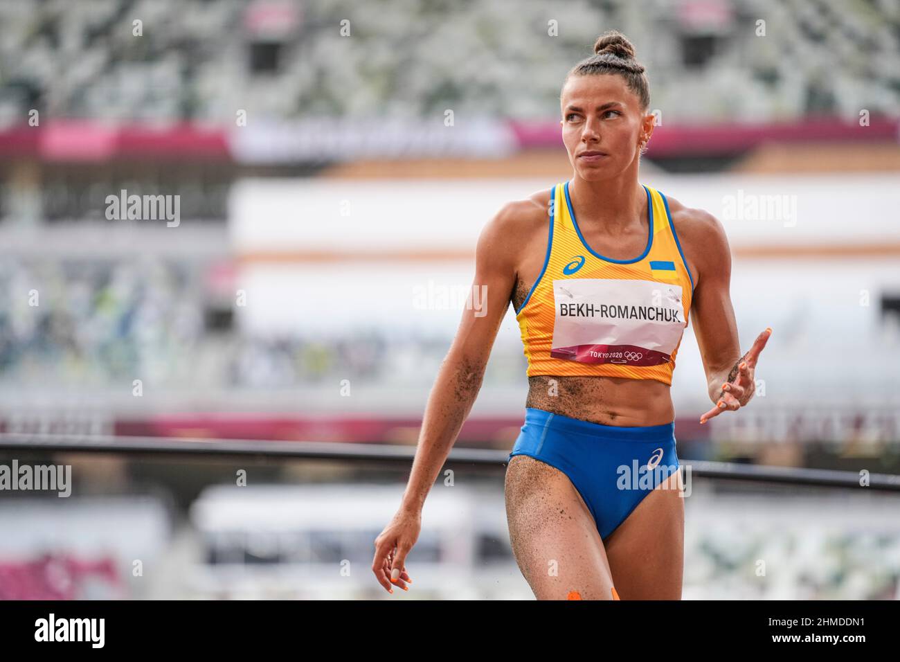 Maryna Bekh-Romanchuk participating in the Tokyo 2020 Olympic Games in ...
