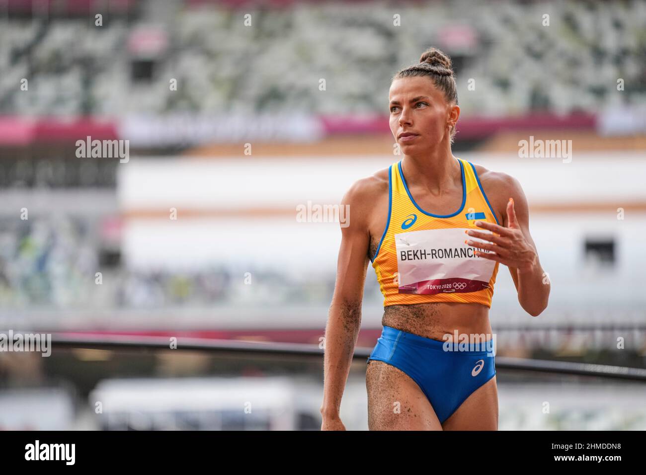 Maryna Bekh-Romanchuk participating in the Tokyo 2020 Olympic Games in ...
