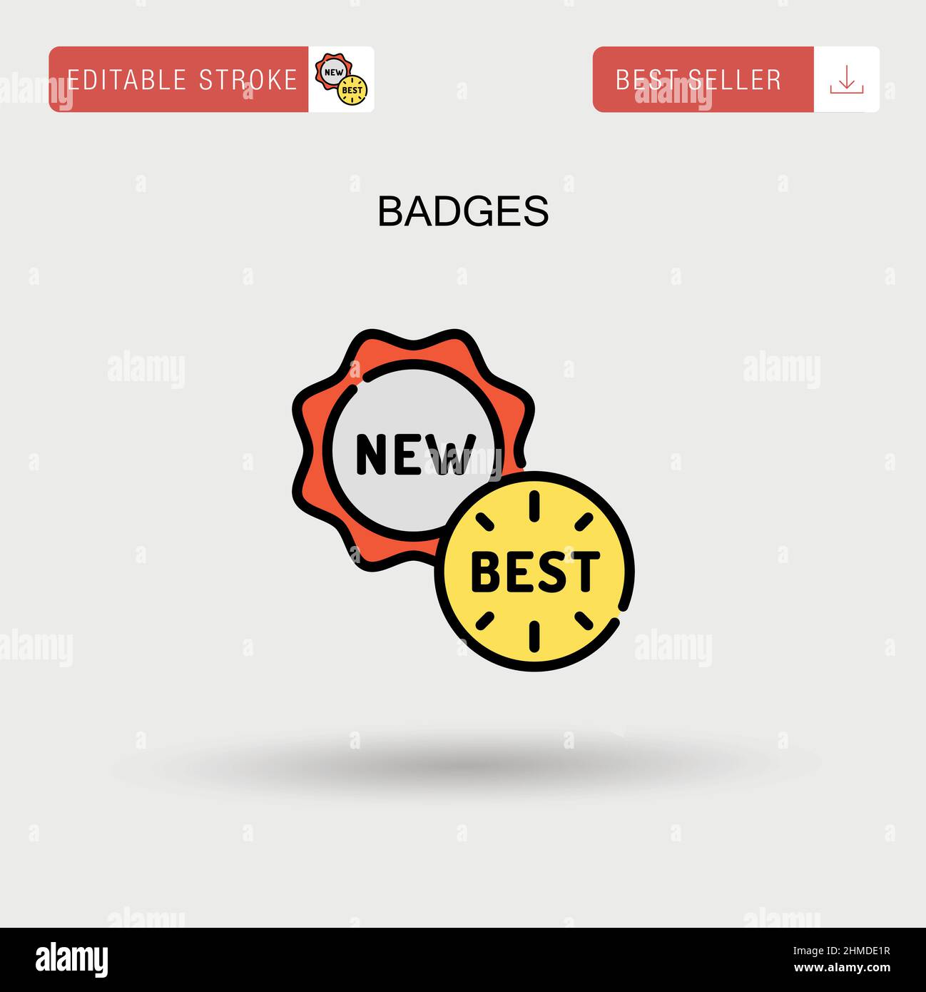 Simple badges Stock Vector Images - Alamy