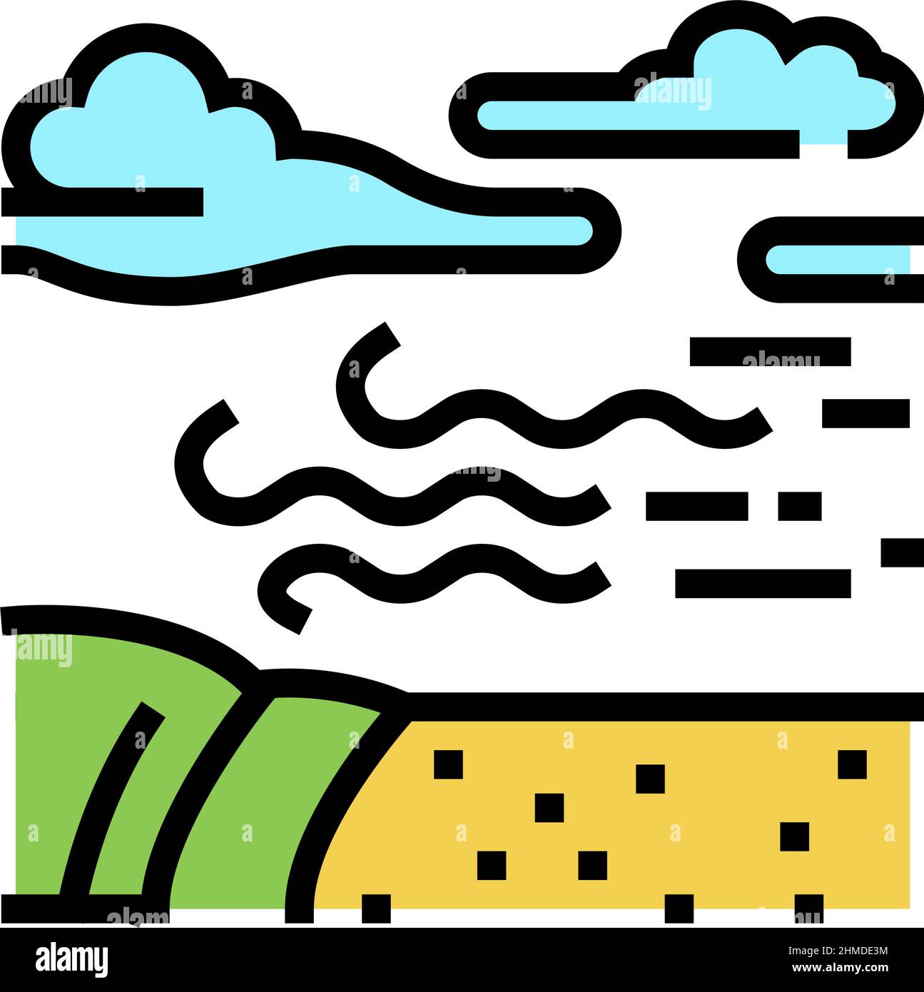 erosion climate color icon vector illustration Stock Vector Image & Art ...