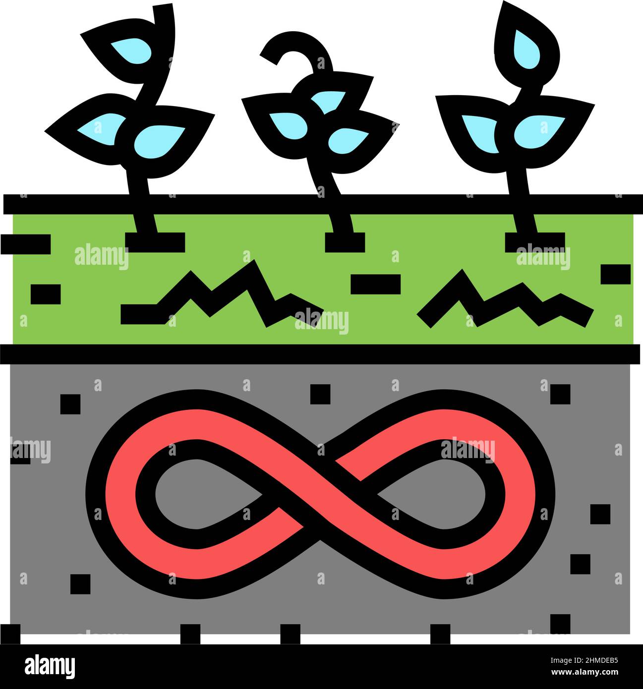 sustainable agriculture color icon vector illustration Stock Vector ...