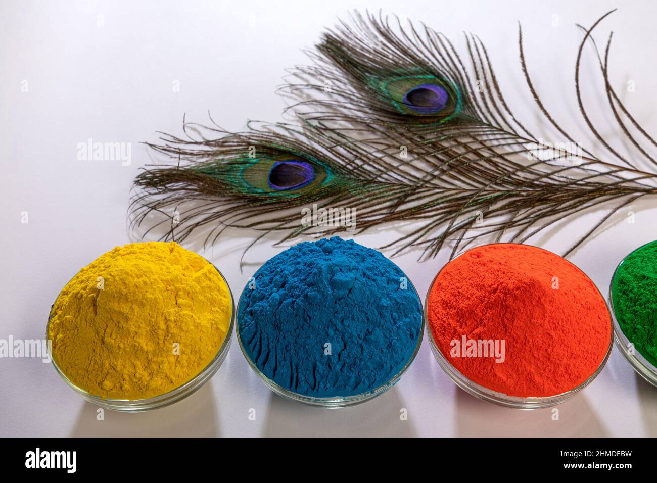 Dry Color powders for Holi Indian festival of colors Stock Photo - Alamy