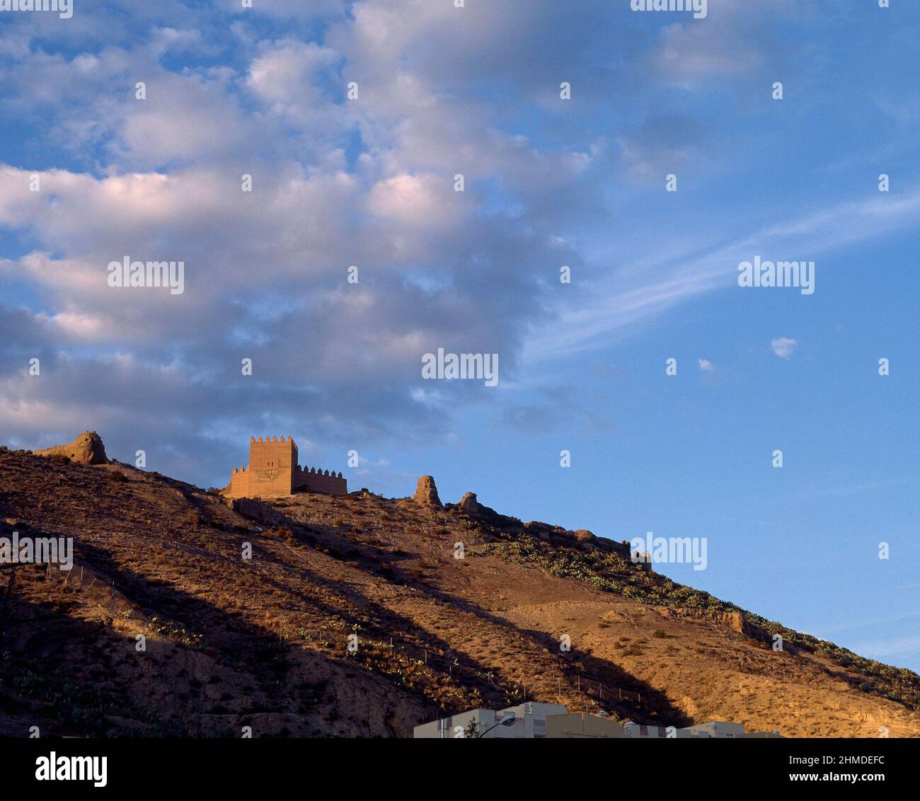 VISTA PARCIAL DEL CASTILLO ARABE DEL SIGLO X. Location: CASTILLO ...