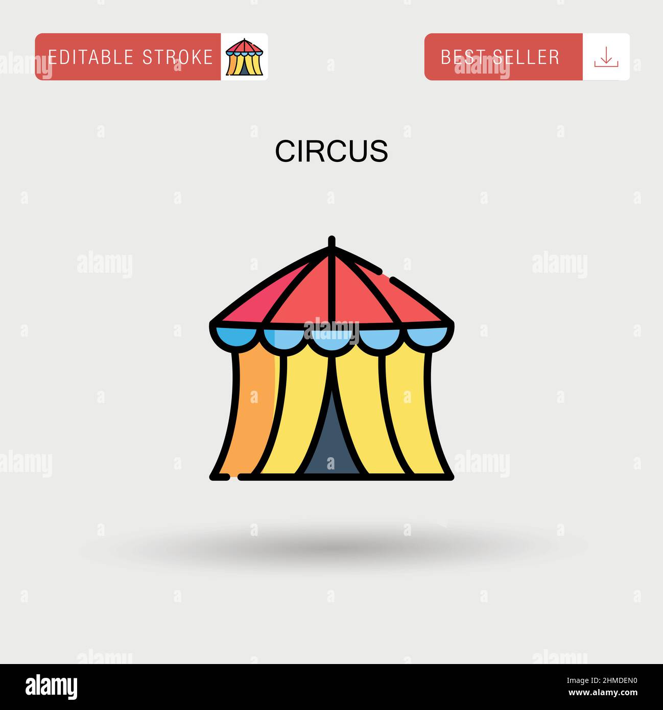 Circus Simple vector icon Stock Vector Image & Art - Alamy