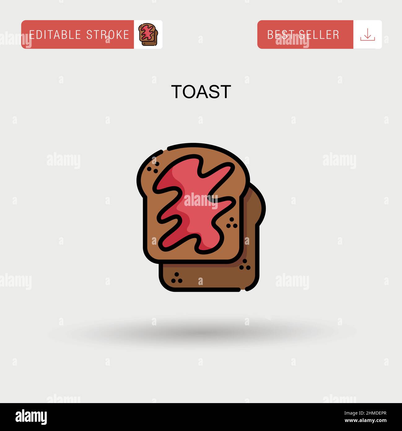 Toast snack Stock Vector Images - Alamy