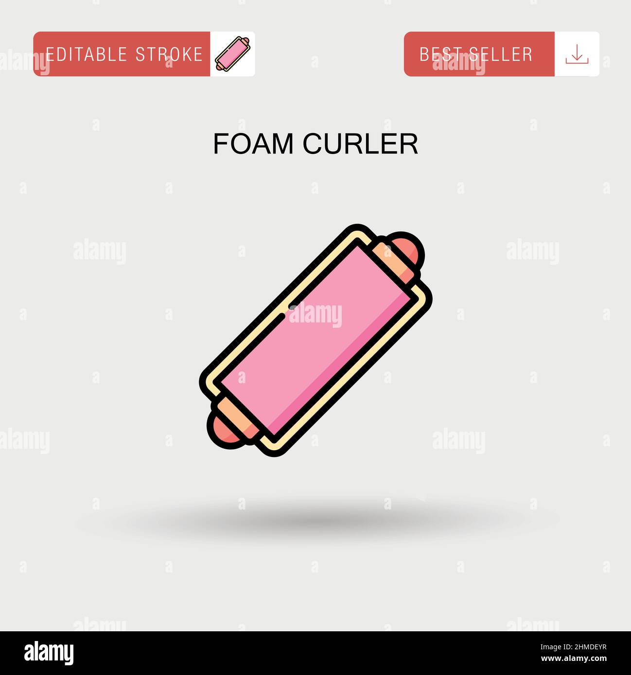 Female hair rollers Stock Vector Images - Alamy