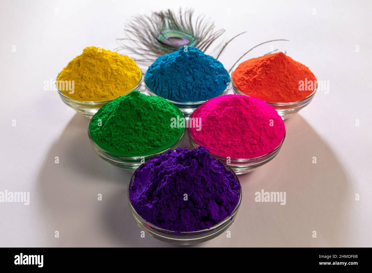 Dry Color powders for Holi Indian festival of colors Stock Photo - Alamy