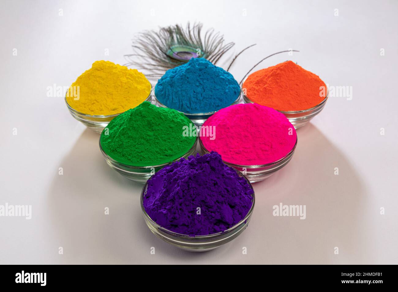 Dry Color powders for Holi Indian festival of colors Stock Photo - Alamy