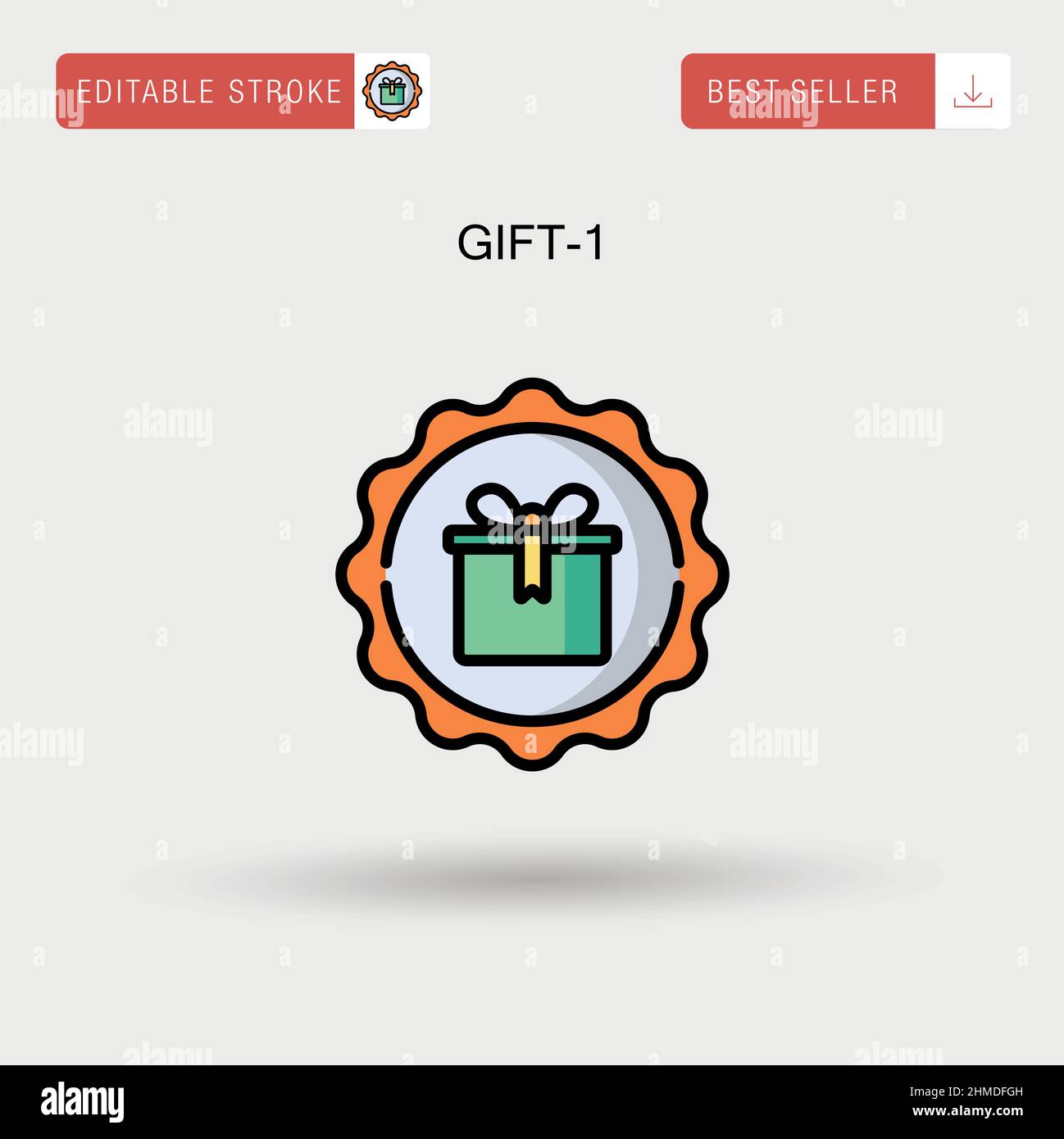 Gift-1 Simple vector icon Stock Vector Image & Art - Alamy