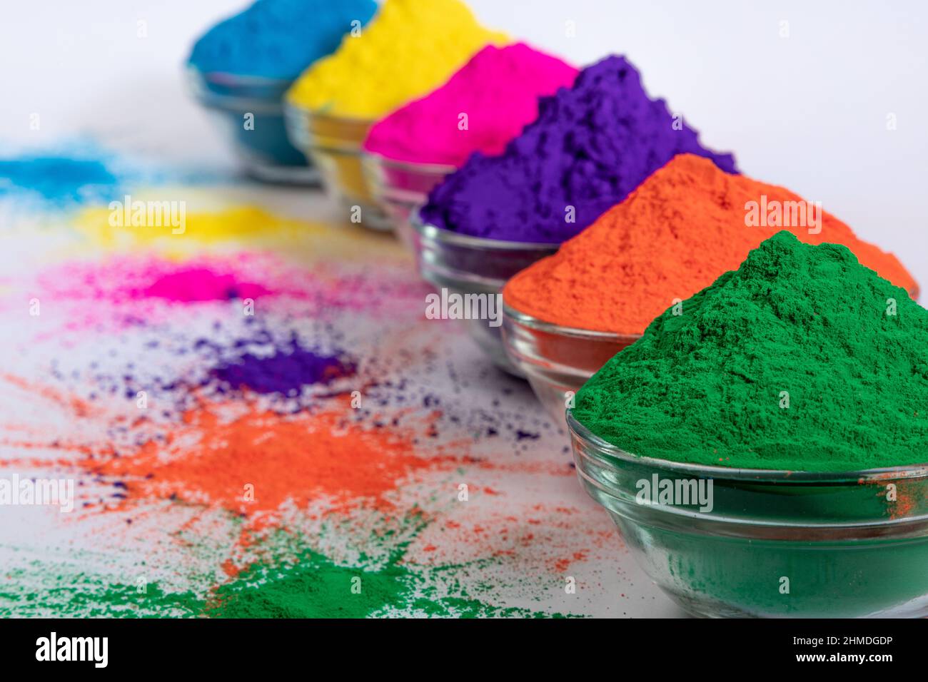 Dry Color powders for Holi Indian festival of colors Stock Photo - Alamy