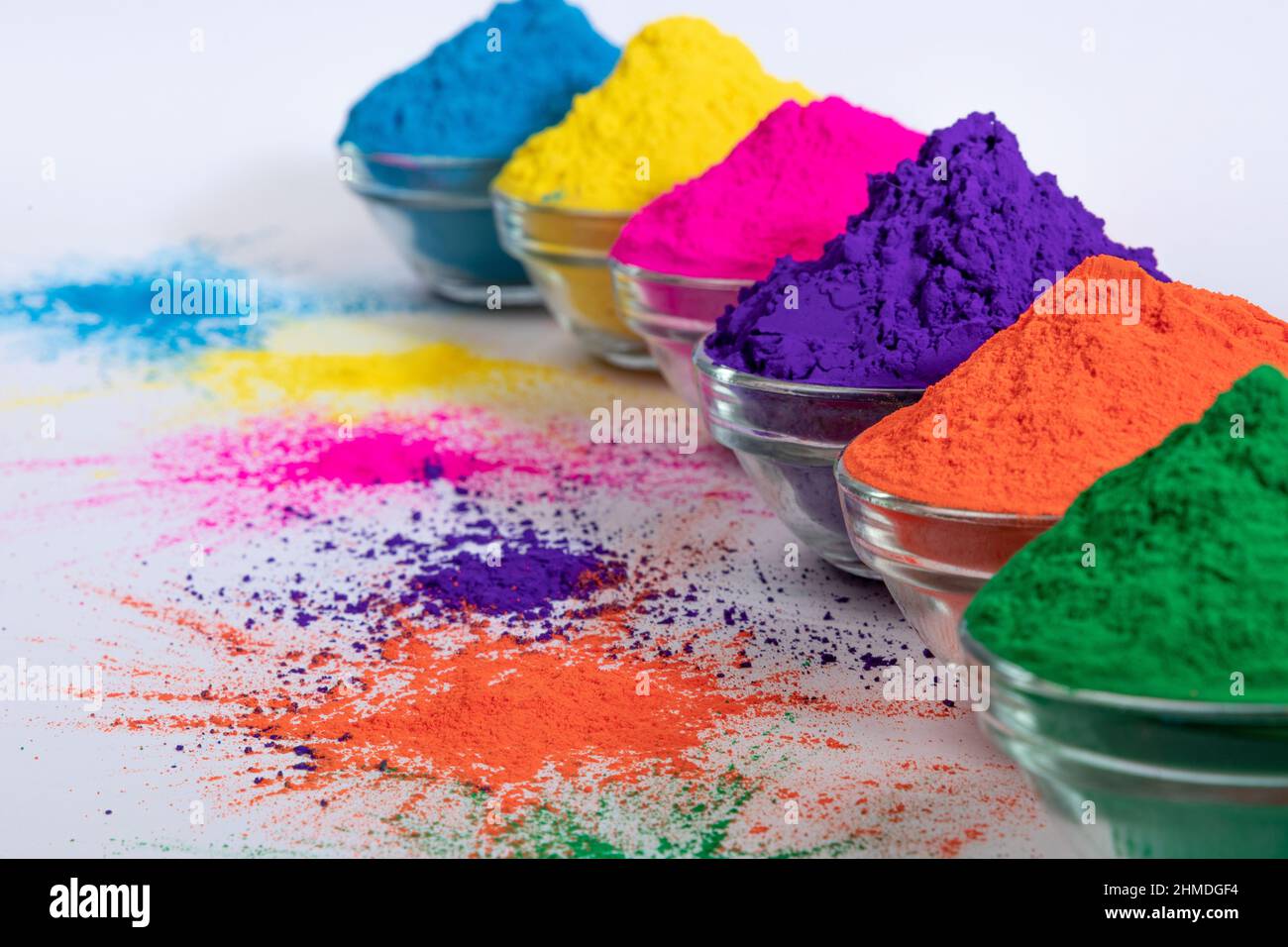 Dry Color powders for Holi Indian festival of colors Stock Photo - Alamy