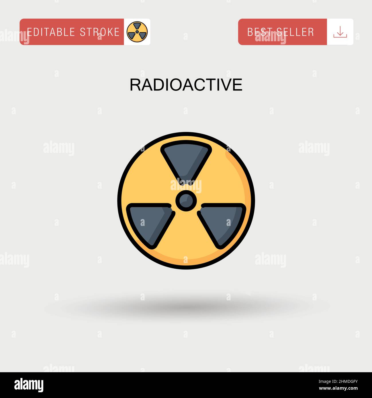 Radioactive Simple vector icon Stock Vector Image & Art - Alamy