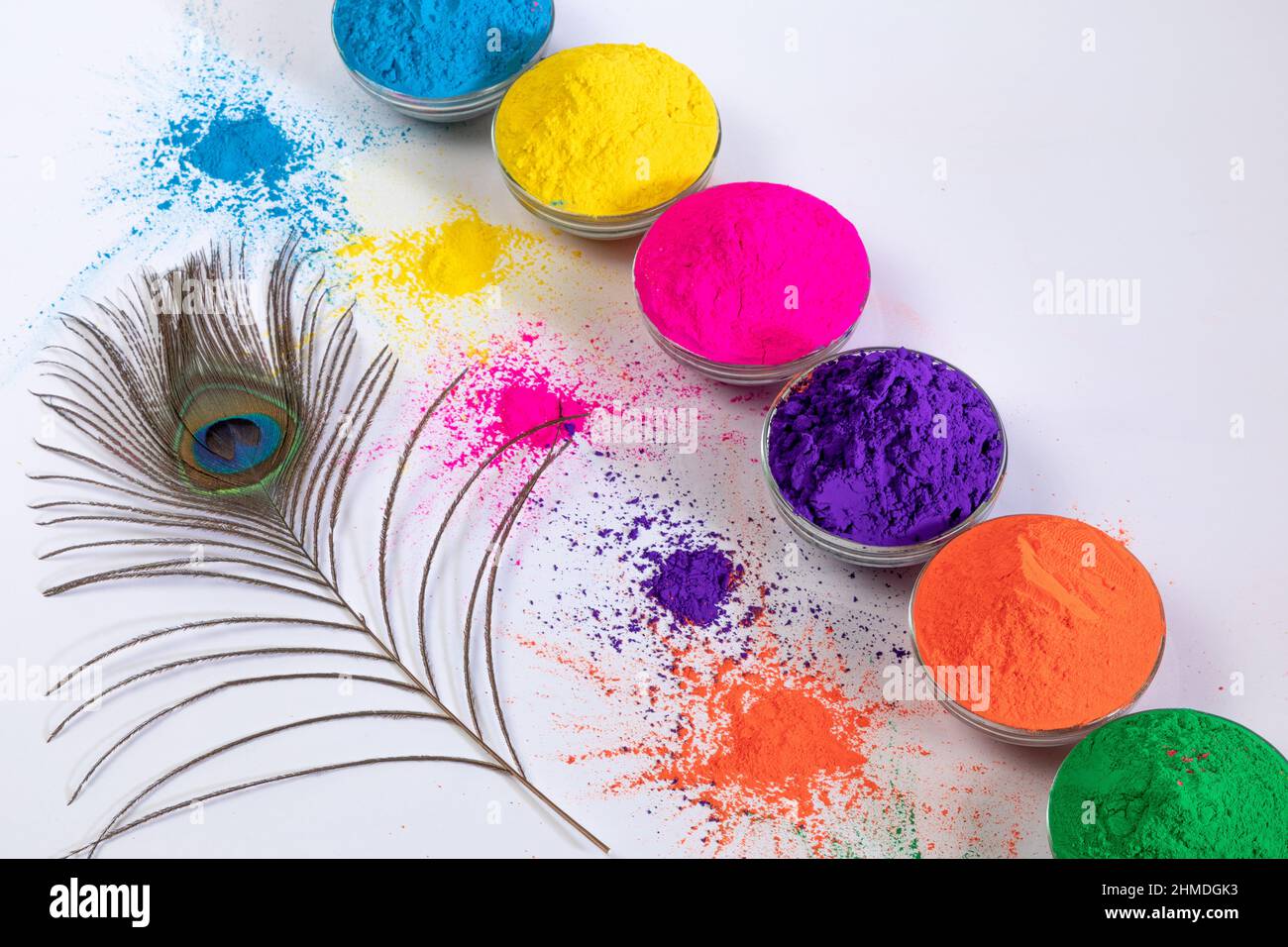 Dry Color powders for Holi Indian festival of colors Stock Photo - Alamy
