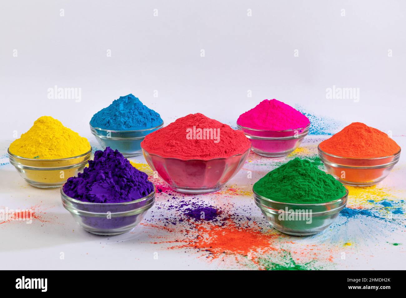 Dry Color powders for Holi Indian festival of colors Stock Photo - Alamy