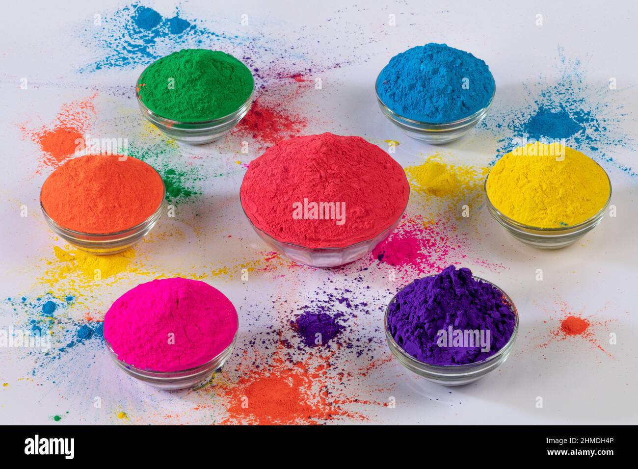 Dry Color powders for Holi Indian festival of colors Stock Photo - Alamy