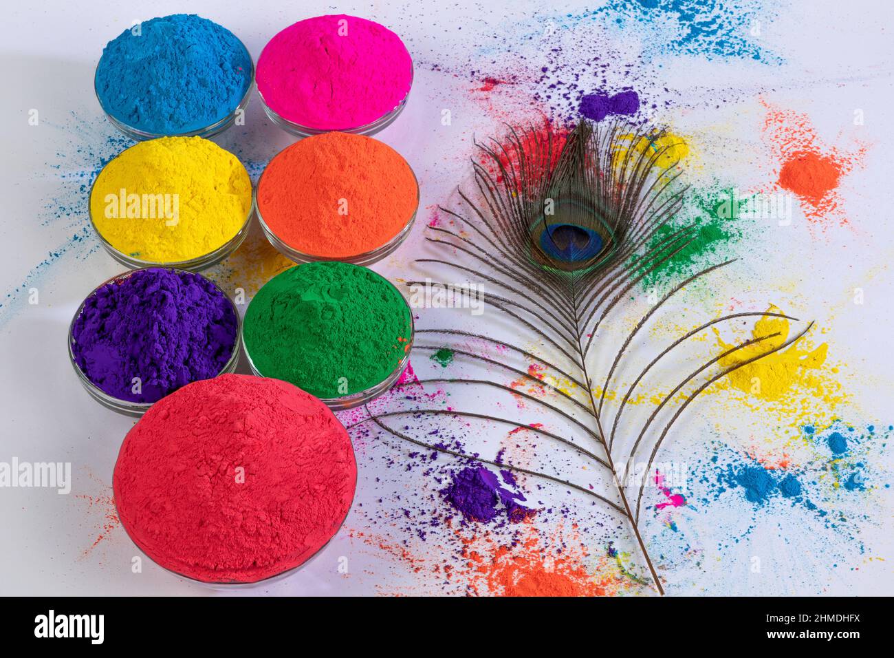 Dry Color powders for Holi Indian festival of colors Stock Photo - Alamy