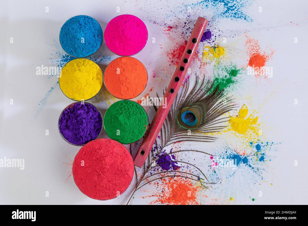 Dry Color powders for Holi Indian festival of colors Stock Photo - Alamy