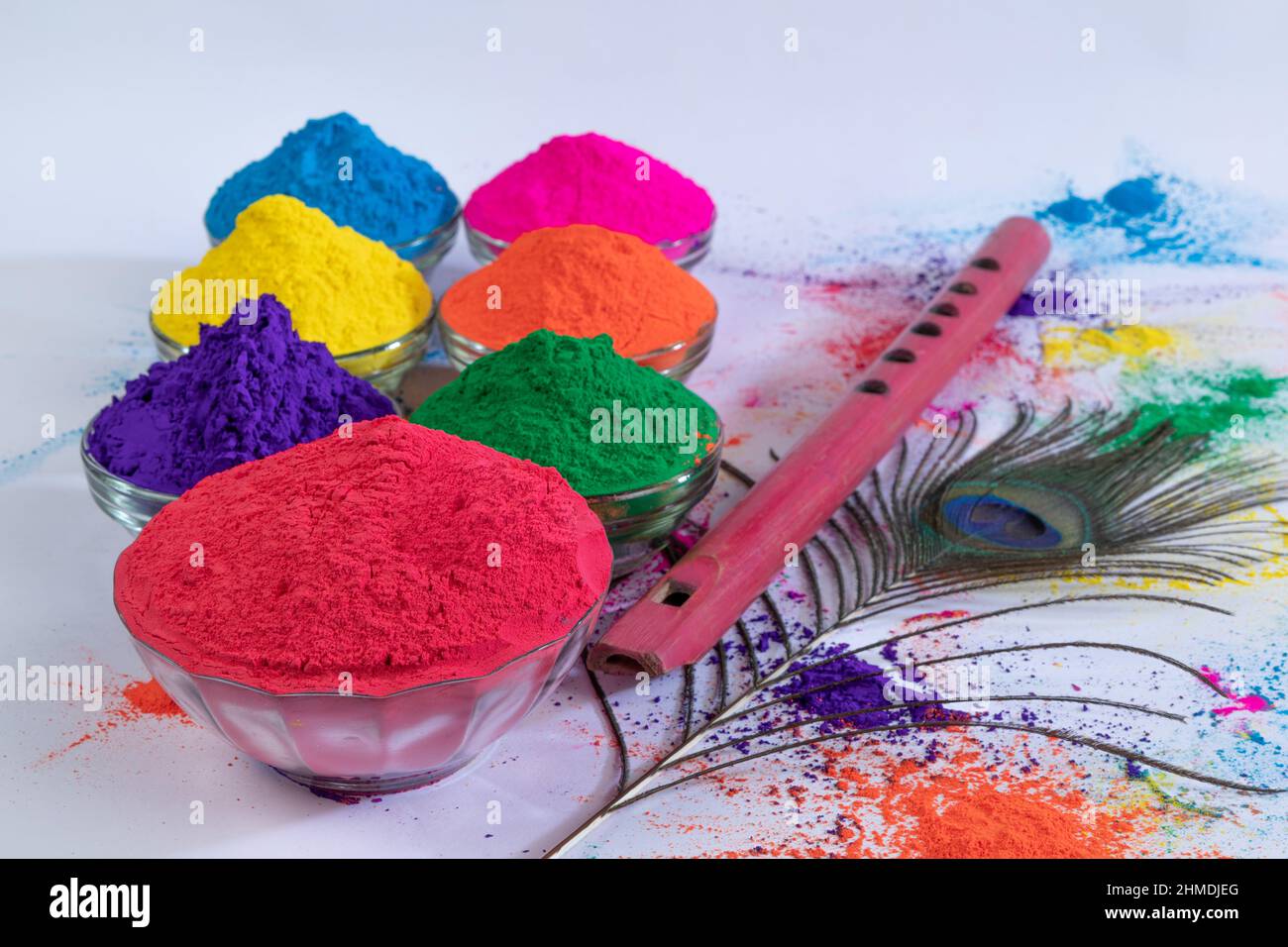 Dry Color powders for Holi Indian festival of colors Stock Photo - Alamy