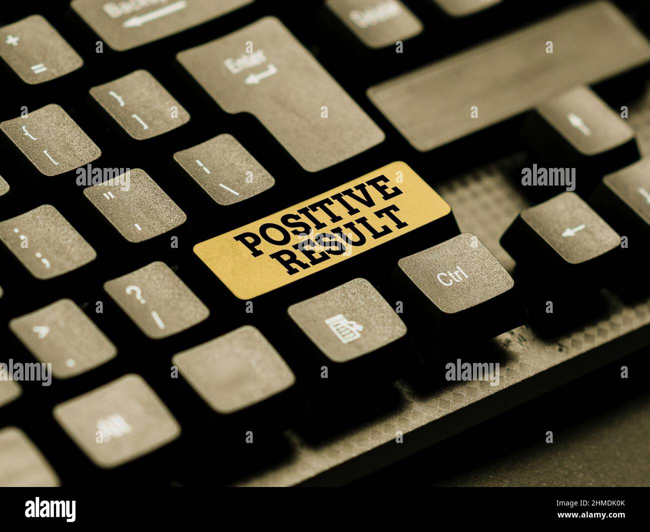 Text sign showing Positive Result. Concept meaning shows that a person ...