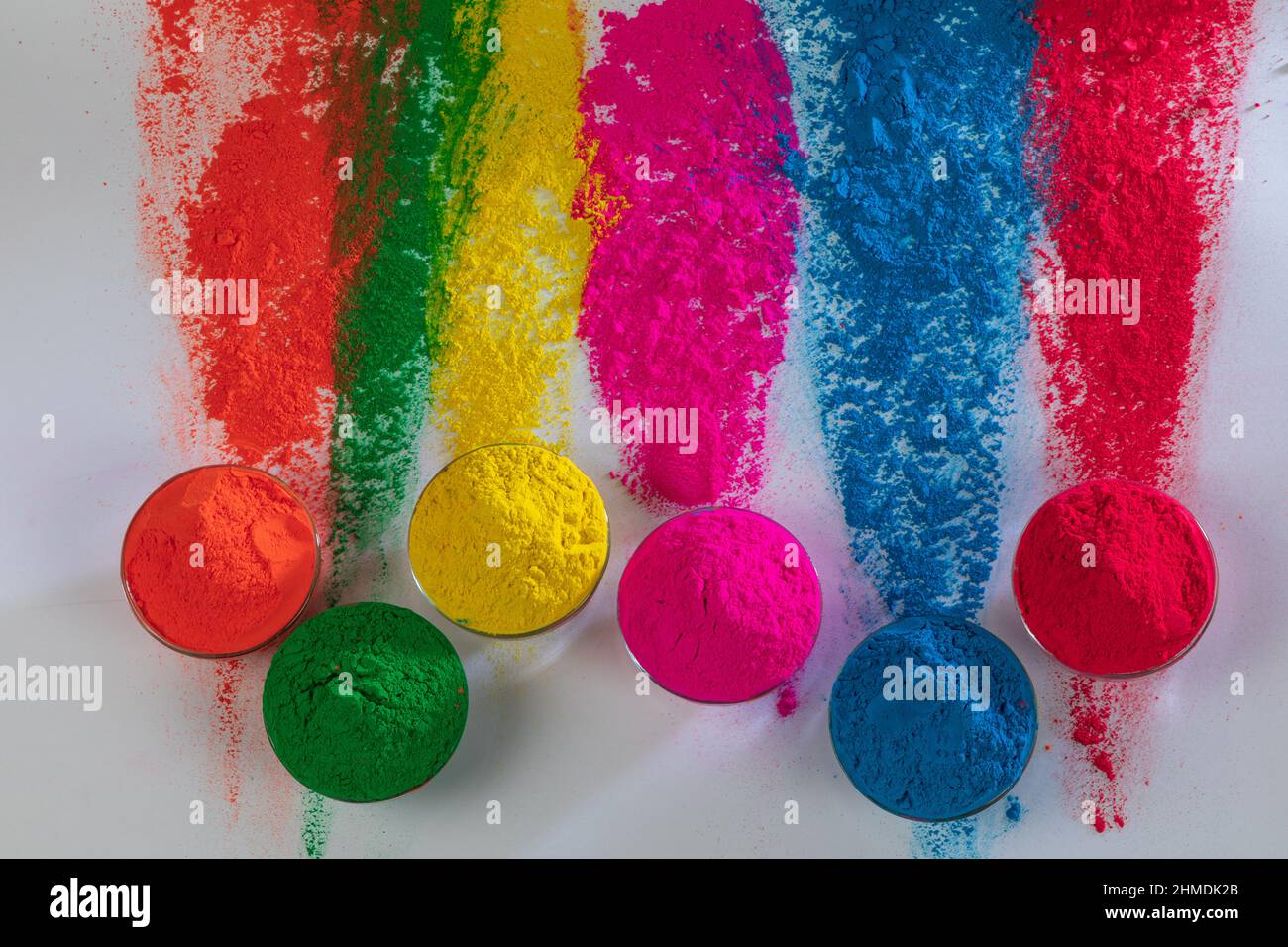 Dry Color powders for Holi Indian festival of colors Stock Photo - Alamy