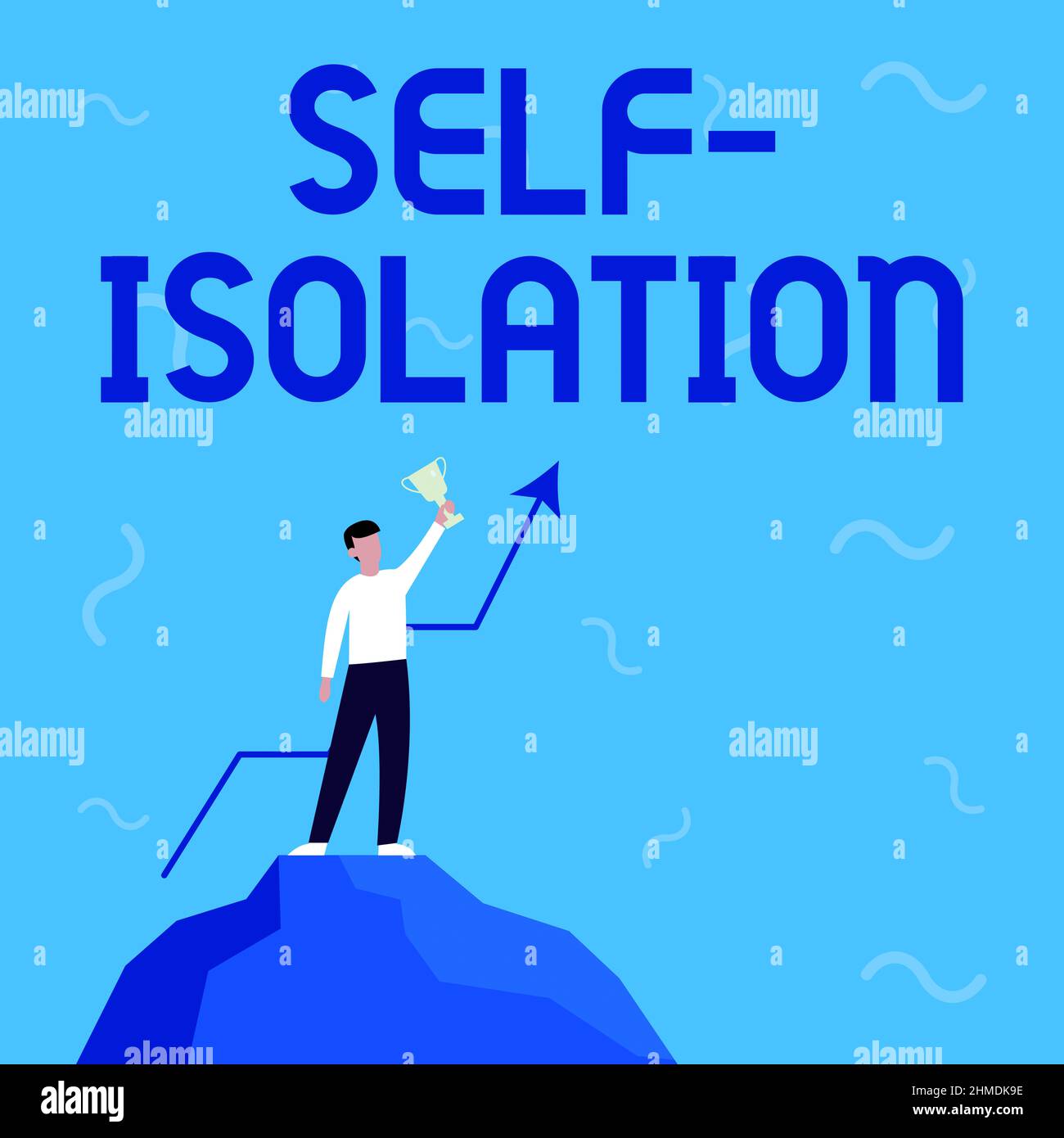 Inspiration showing sign Self Isolation. Word for promoting infection ...