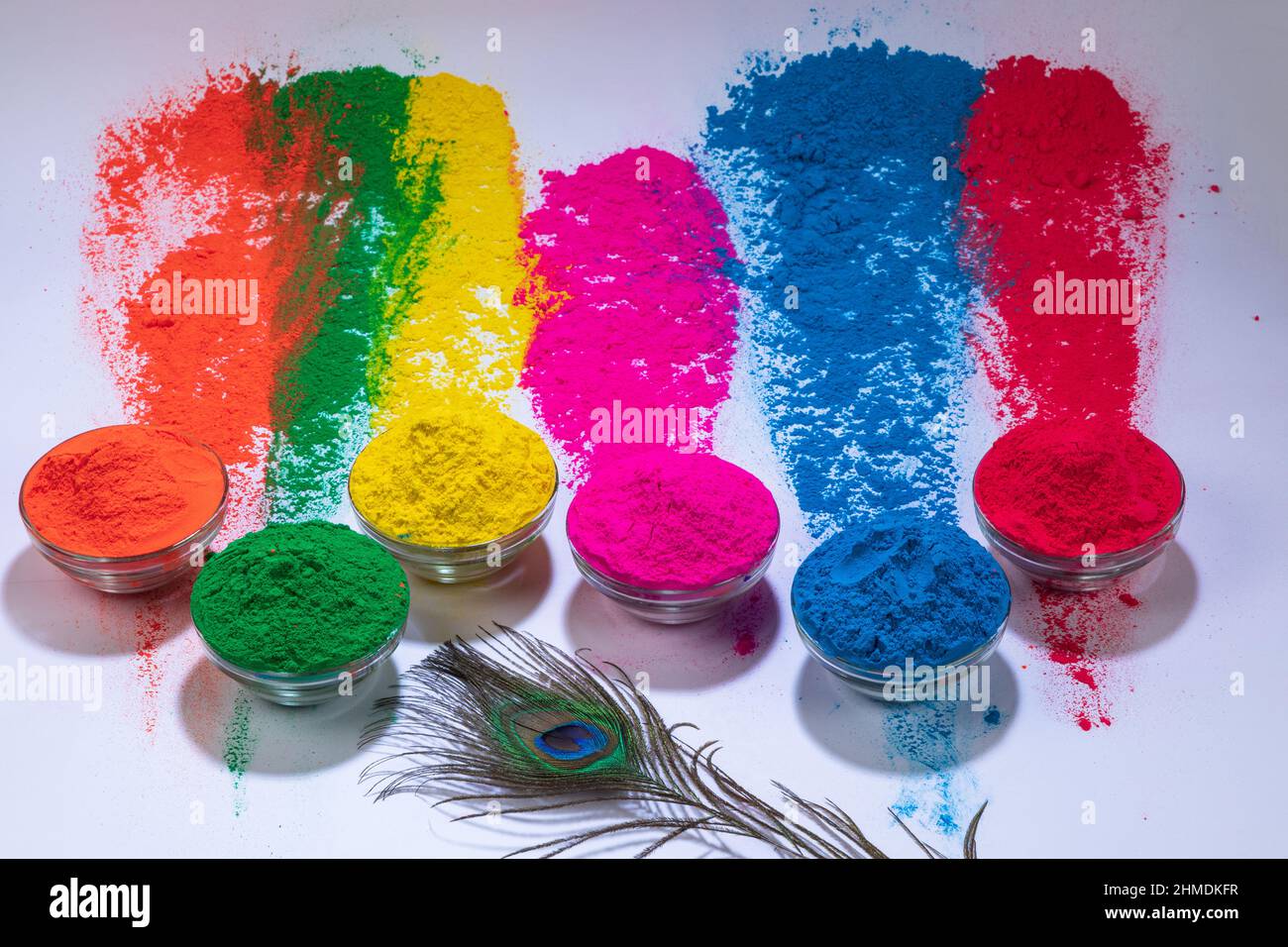 Dry Color powders for Holi Indian festival of colors Stock Photo - Alamy