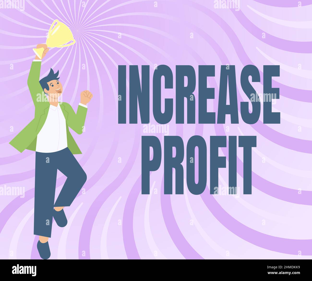 Conceptual caption Increase Profit. Internet Concept amount of revenue ...