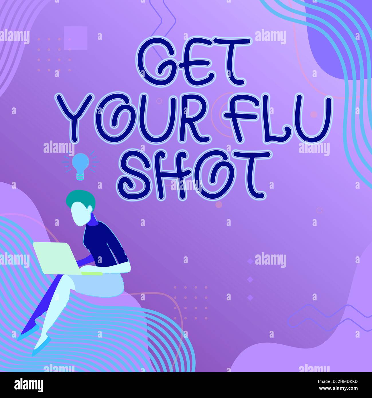 Hand writing sign Get Your Flu Shot. Business approach Acquire the ...