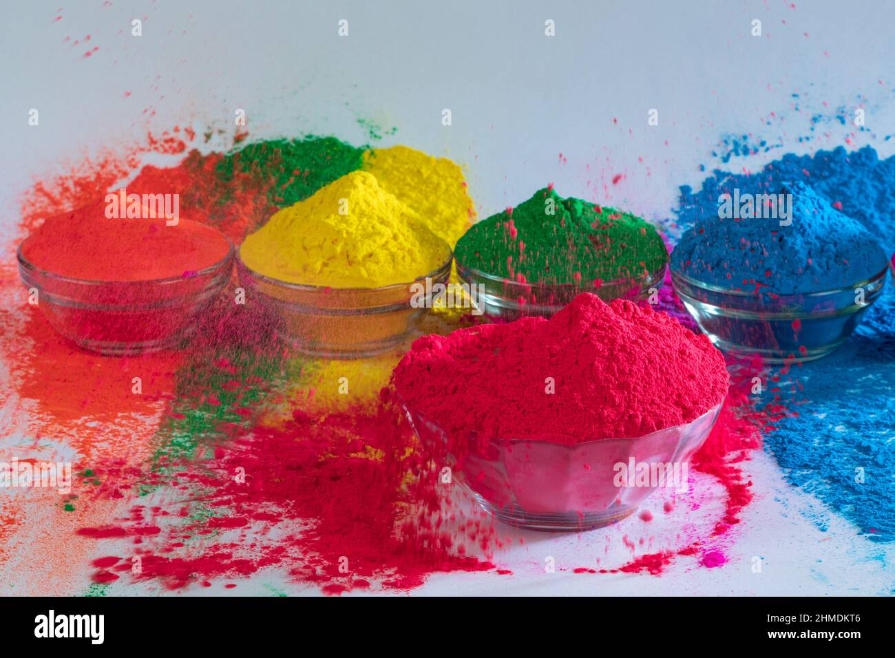 Dry Color powders for Holi Indian festival of colors Stock Photo - Alamy