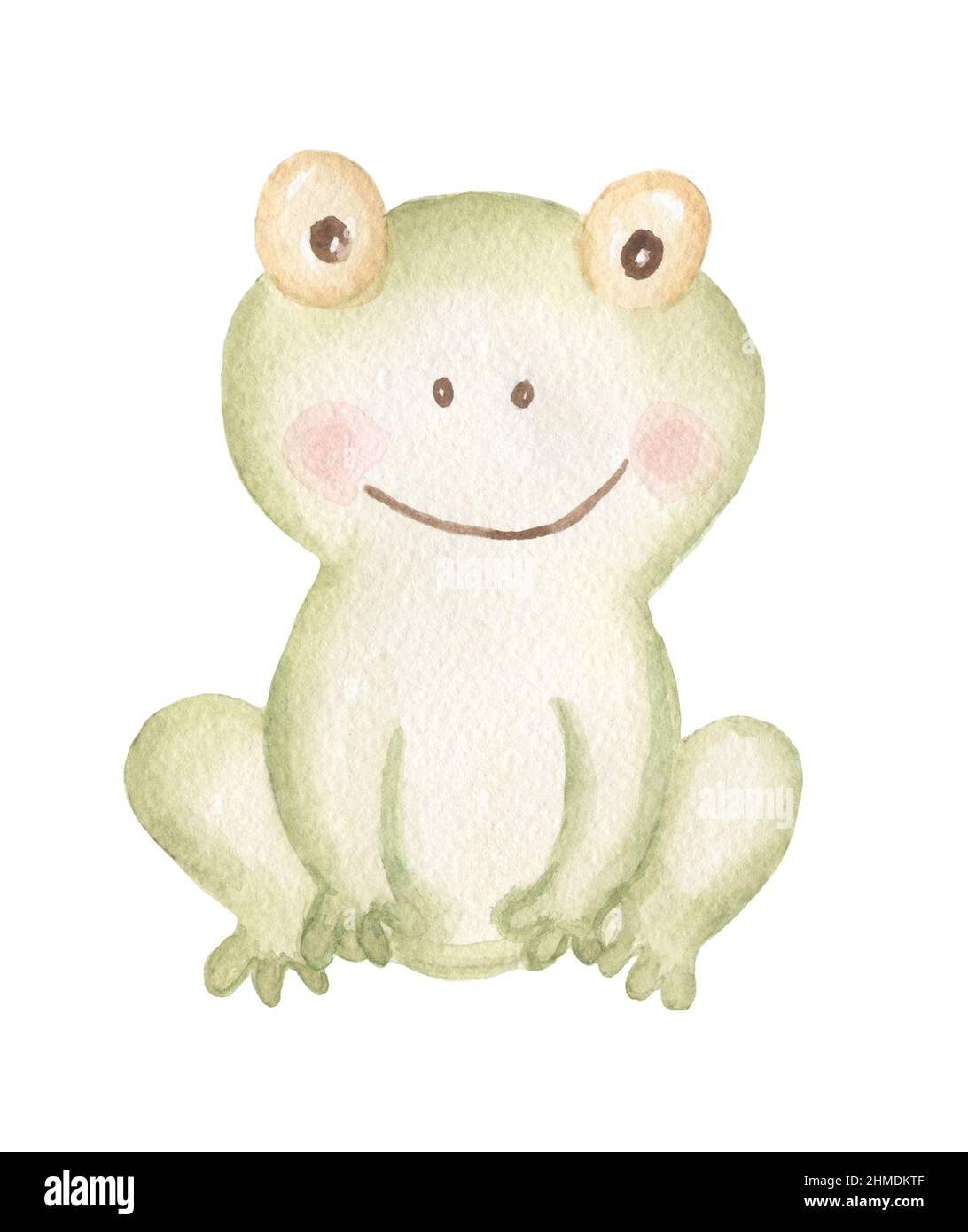 Cute Boho Animal Clipart, Watercolor hand drawn frog illustration, Kids ...