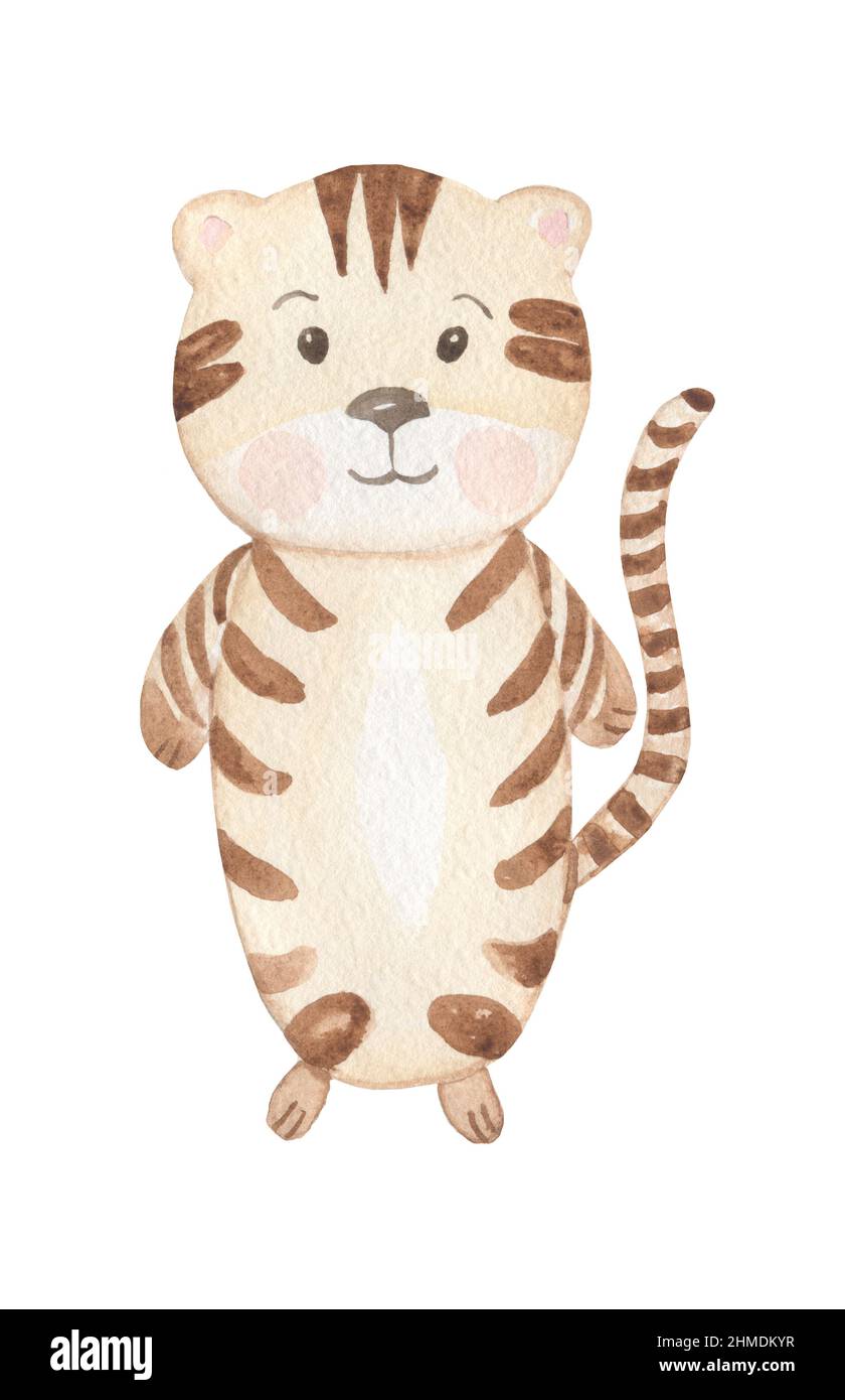 Cute Boho Animal Clipart, Watercolor hand drawn tropical ...