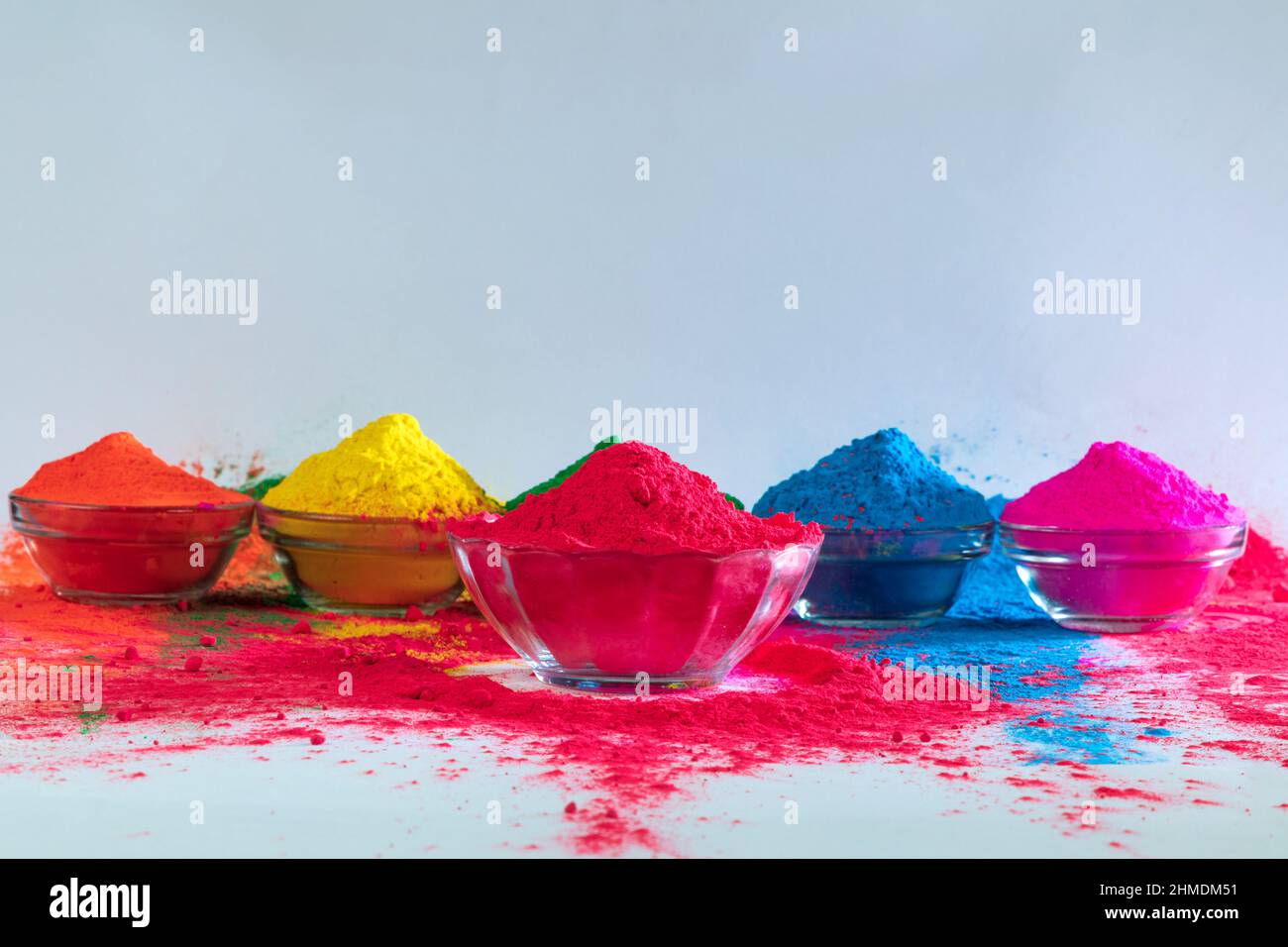 Dry Color powders for Holi Indian festival of colors Stock Photo - Alamy